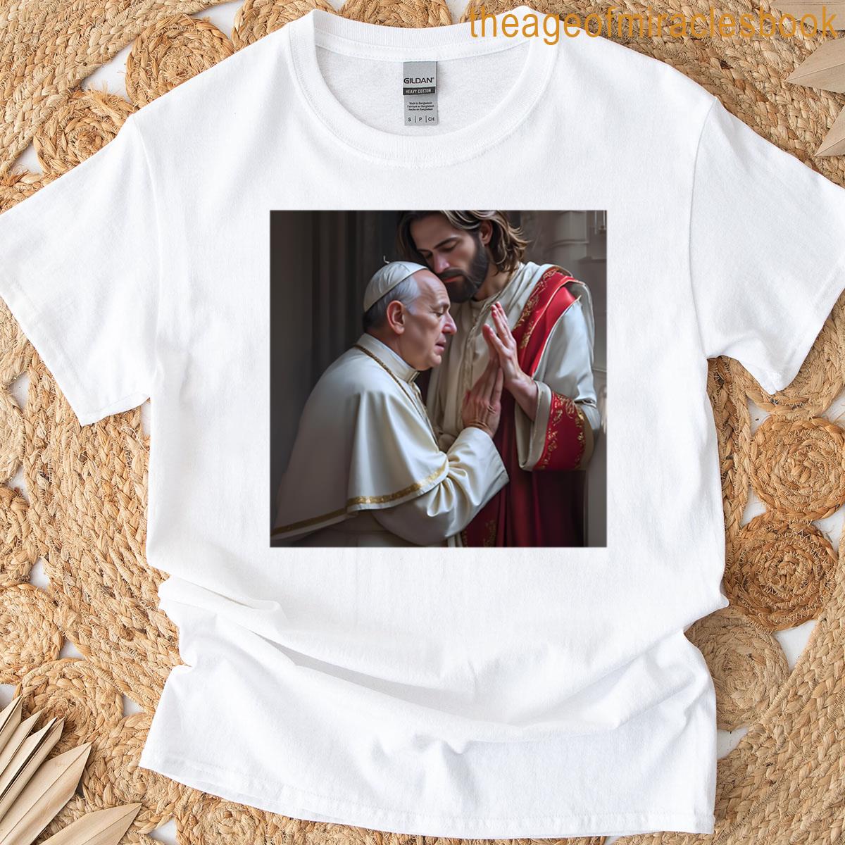 Pope Francis And Jesus Premium T-shirt