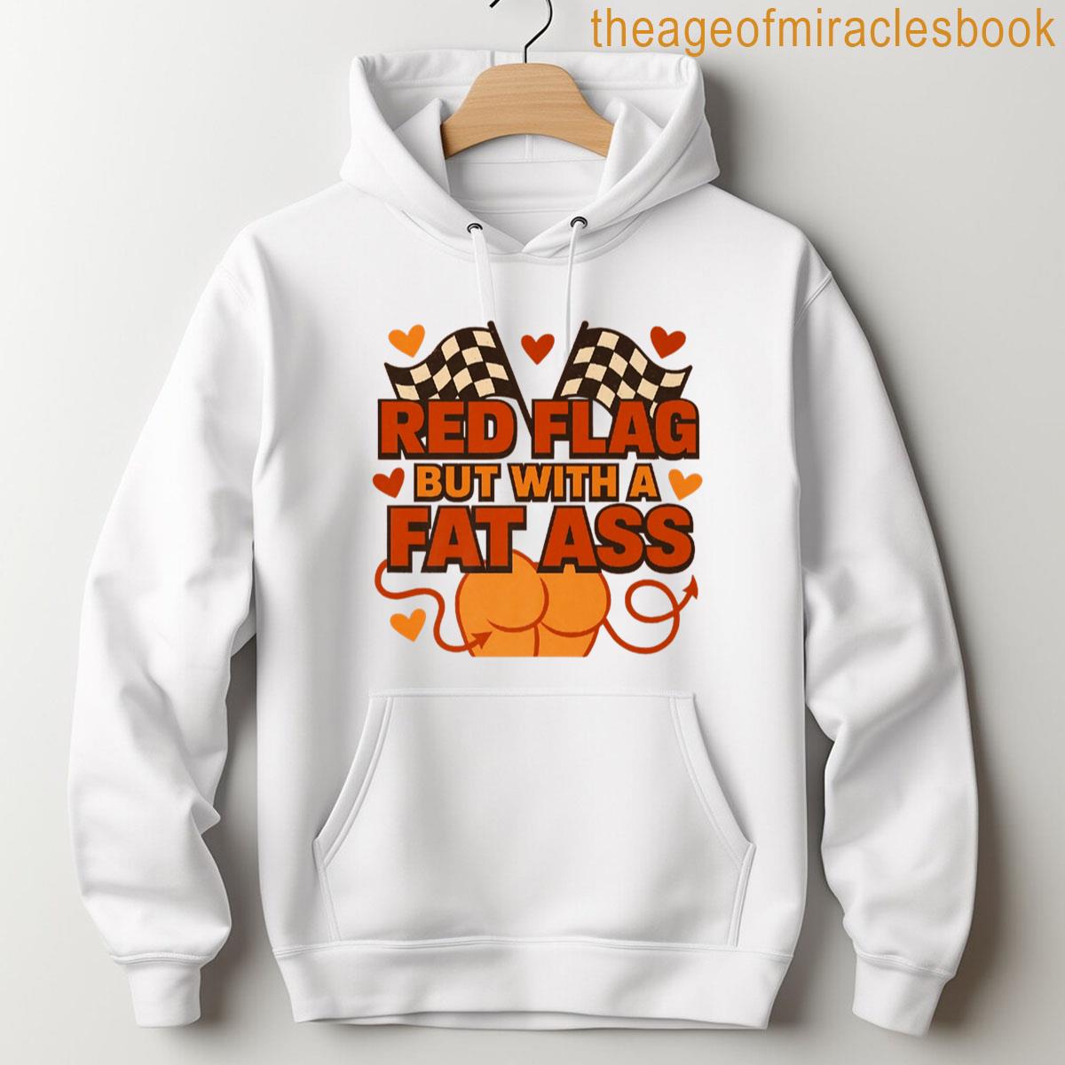 Red Flag But With A Fat Ass Funny Retro Meme Premium T-shirt