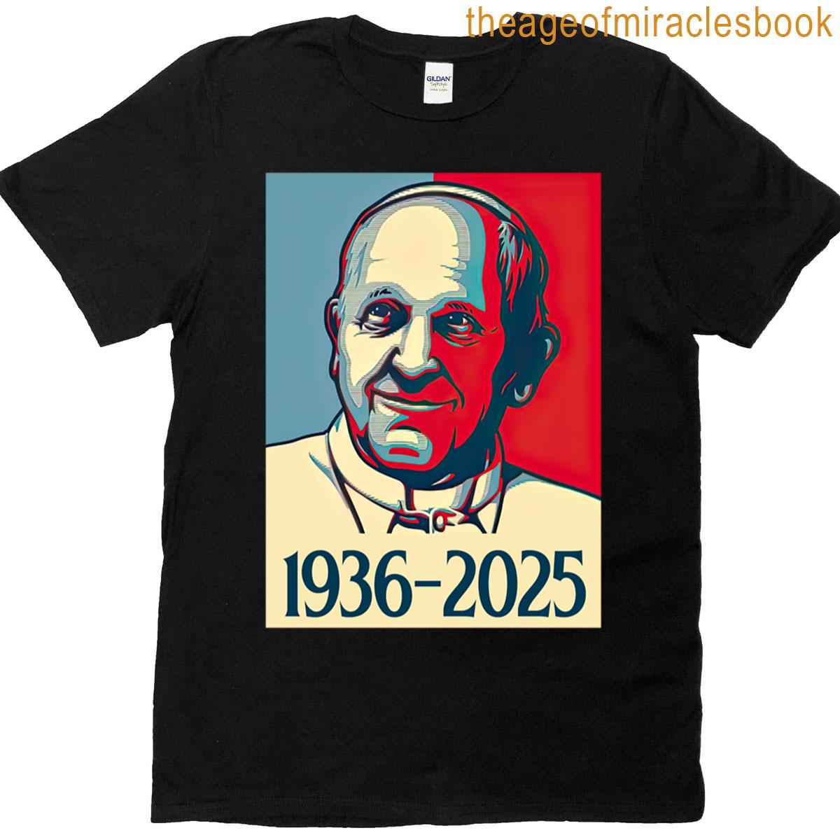 Rip Pope Francis 1936-2025 Retro Art T-shirt