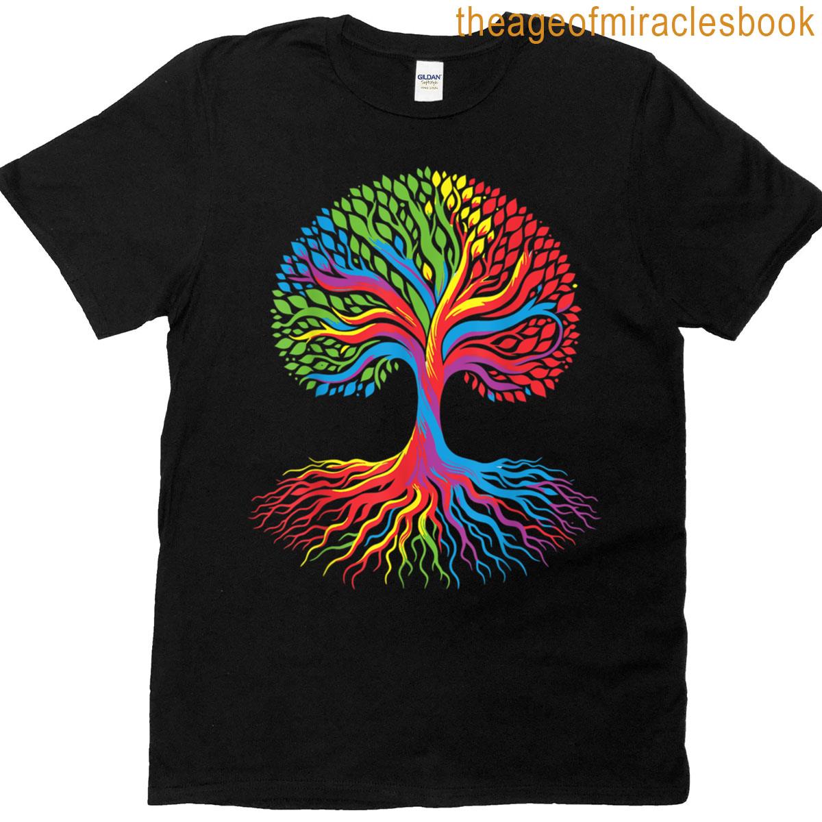 Tree Life Rainbow Lgbt Pride Month Gay Pride Flag Ally T-shirt