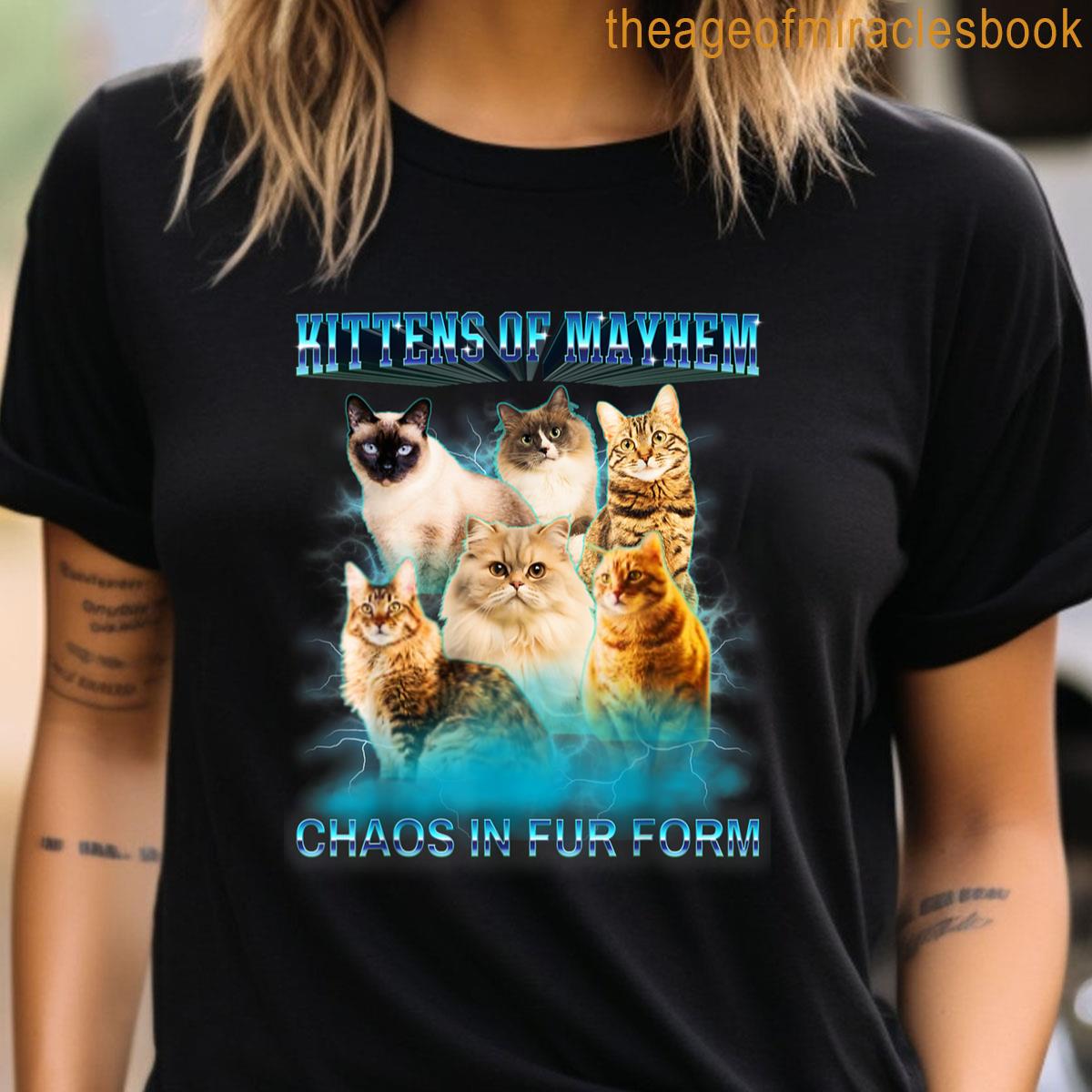 Vintage Bootleg 90s Cat Funny Cute Cat Meme Kawaii Kitten T-shirt