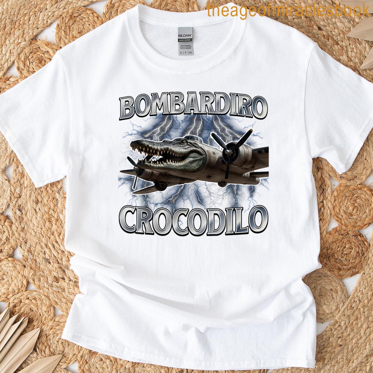 Bombardiro Crocodilo Funny Italian Brainrot Meme Boys Kids T-shirt