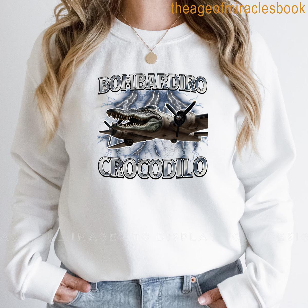 Bombardiro Crocodilo Funny Italian Brainrot Meme Boys Kids T-shirt