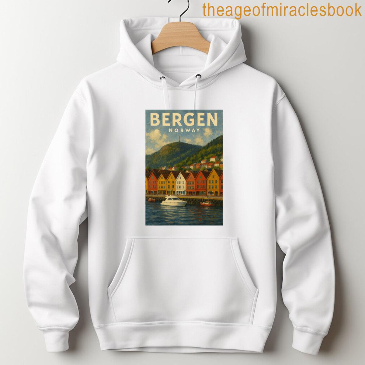 Bergen Norway Bryggen Waterfront T-shirt