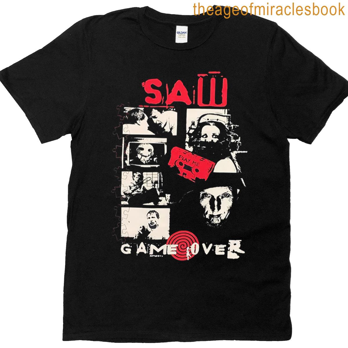 Vintage Saw Jigsaw Game Over T-shirt