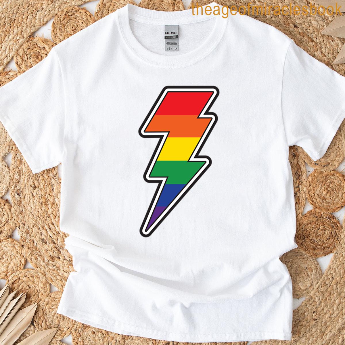 Rainbow Lightning Bolt T-shirt