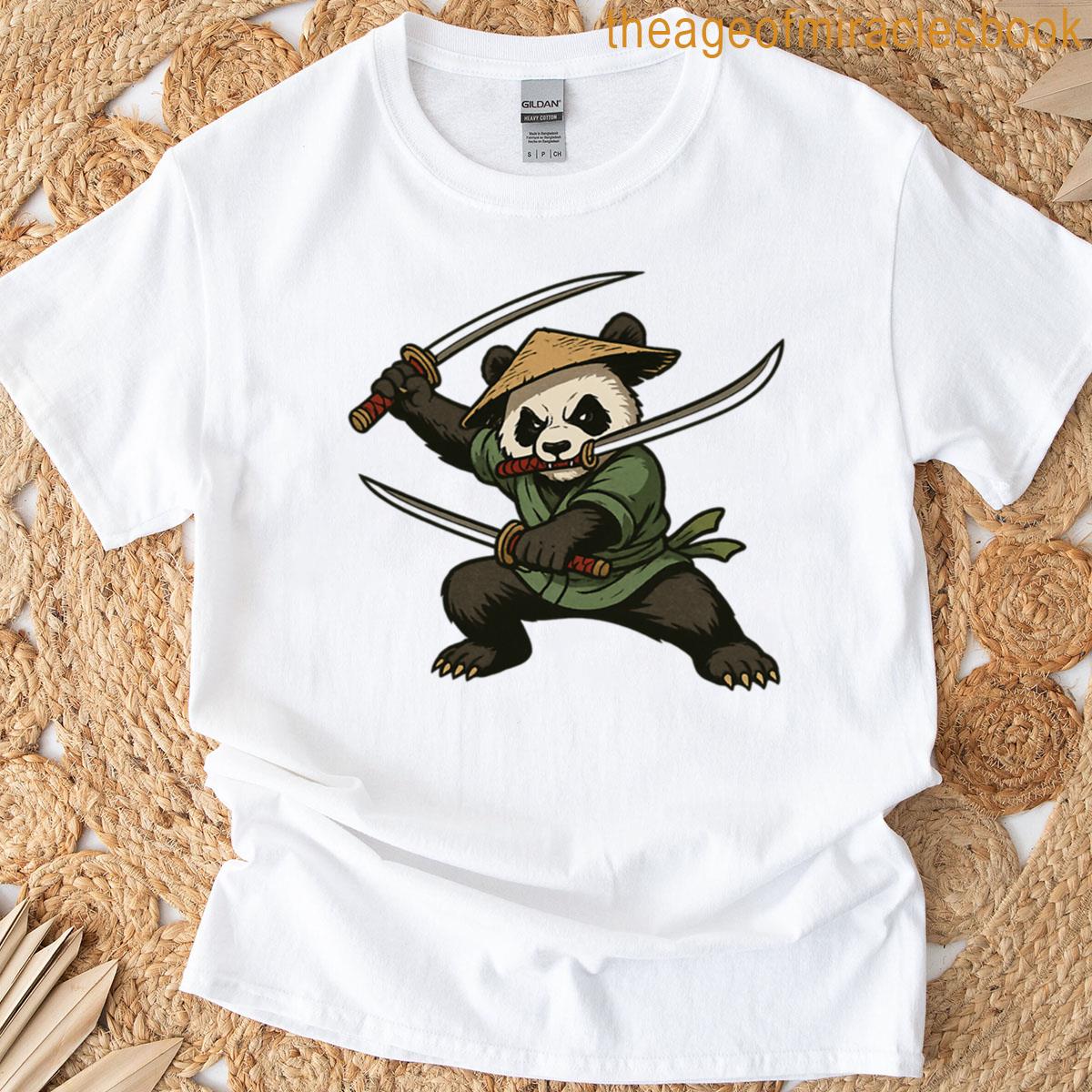 Three Sword Style Panda T-shirt