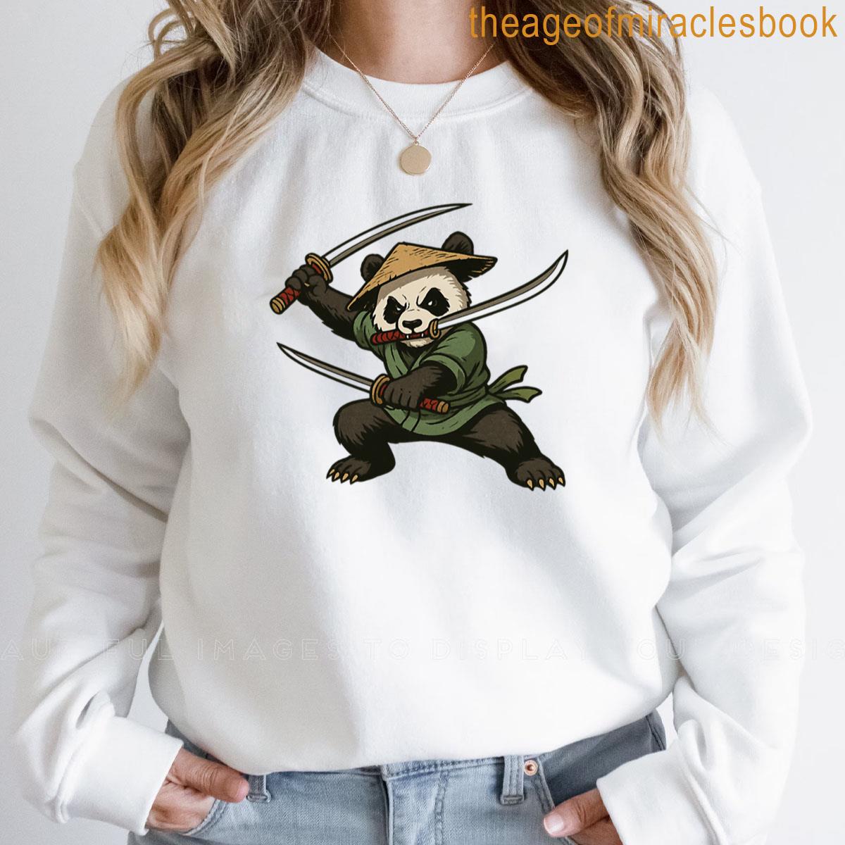 Three Sword Style Panda T-shirt