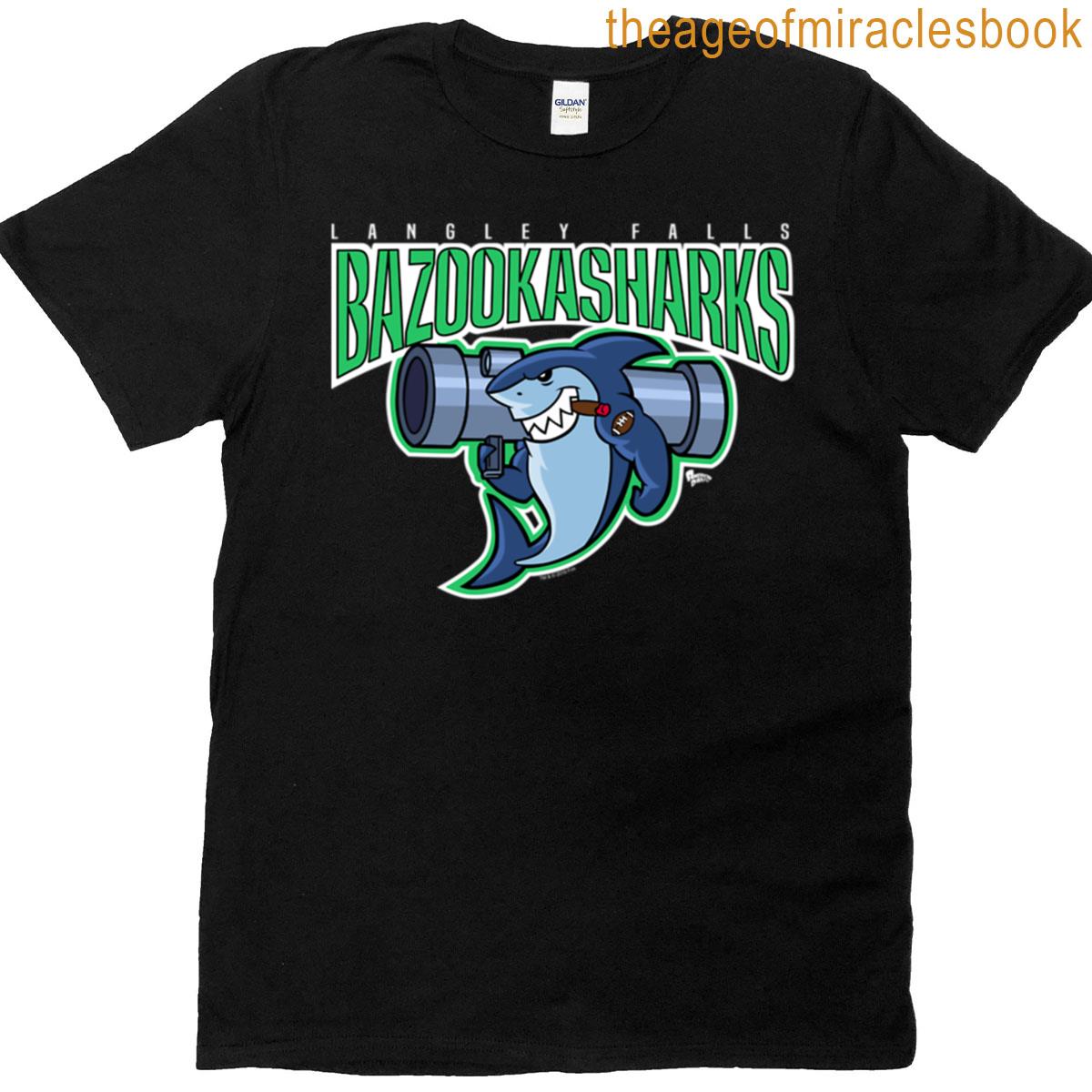 American Dad Bazooka Sharks Logo T-shirt
