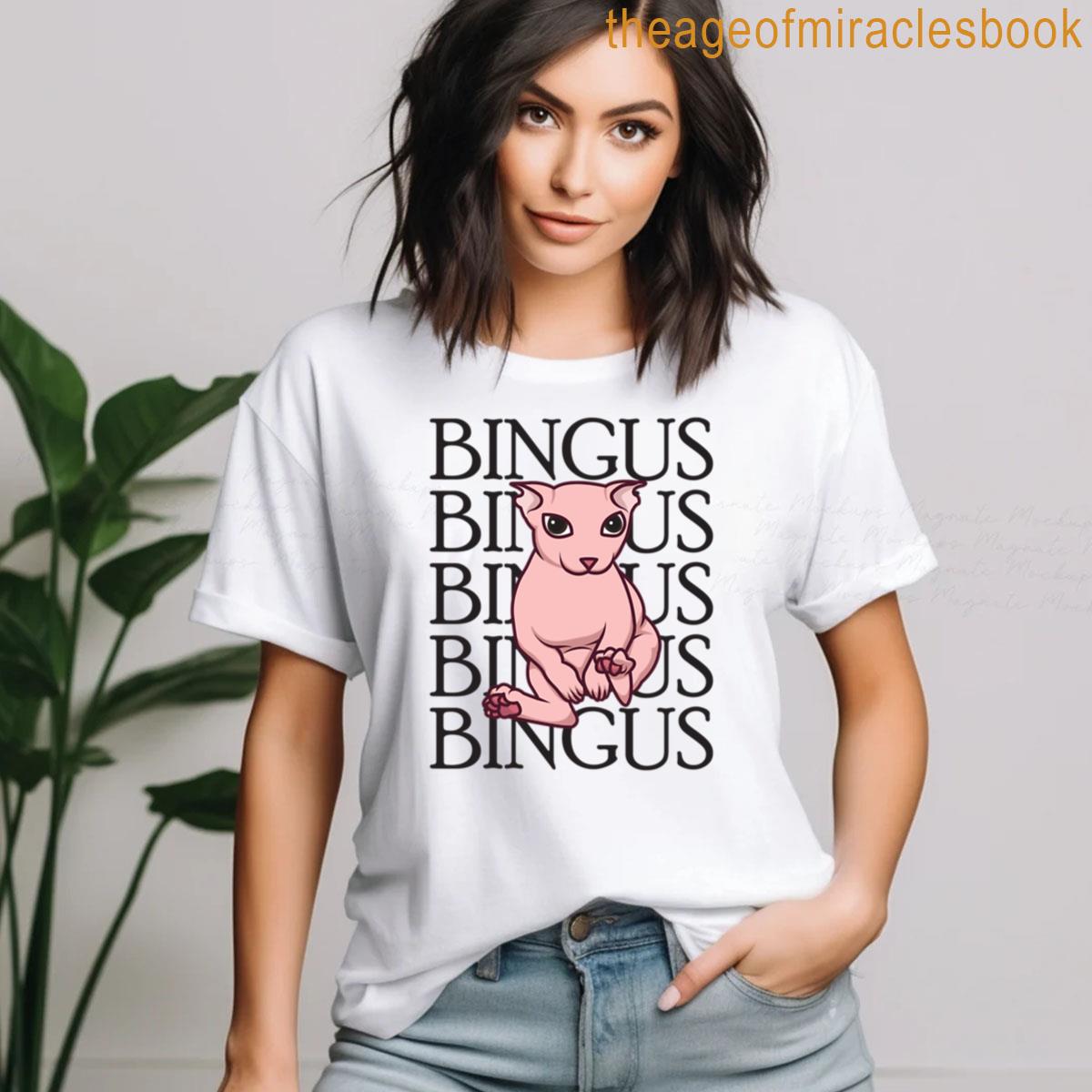 Bingus Text Array White T-shirt