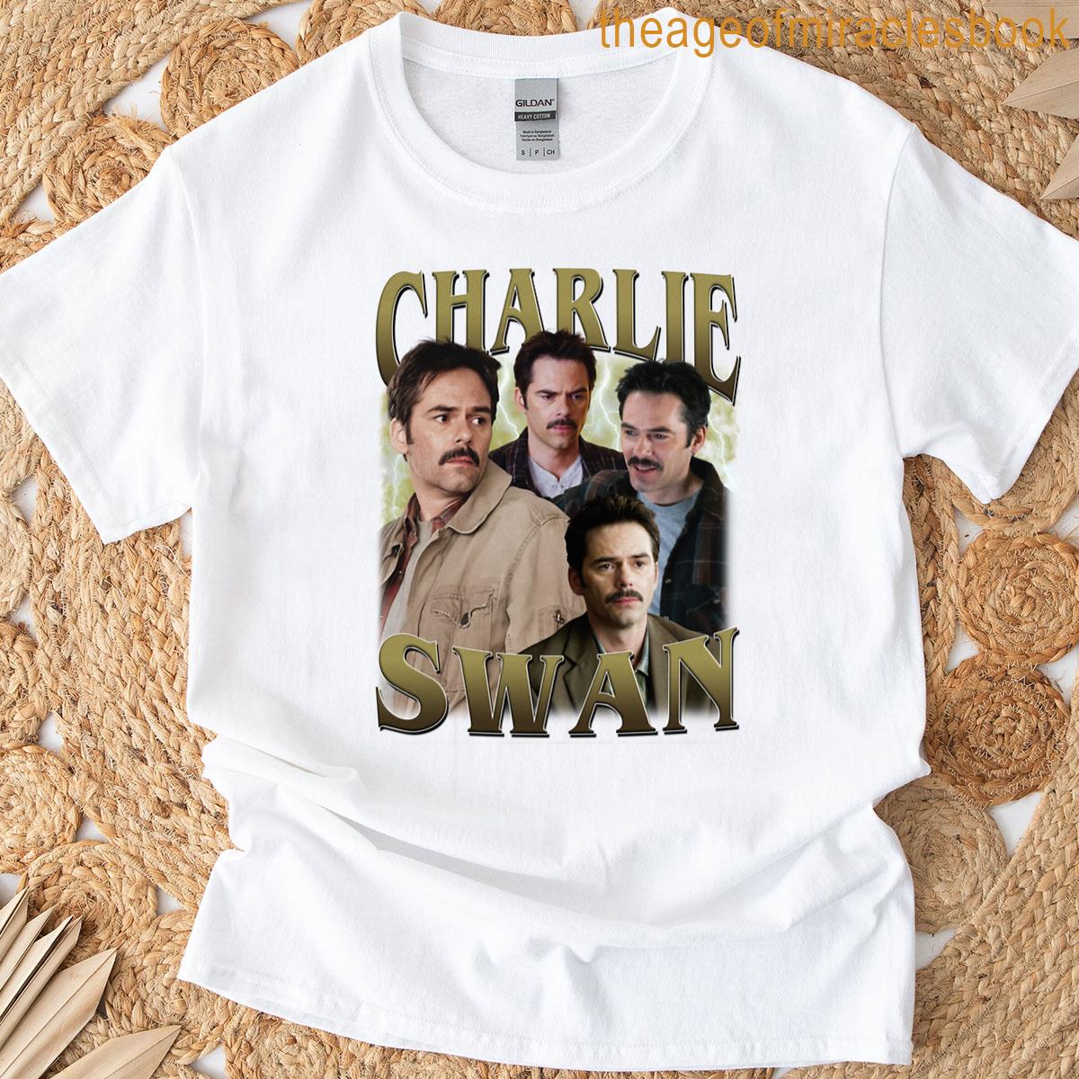 Charlie Swan Twilight Saga Billy Burke Charlie Fan Art T-shirt