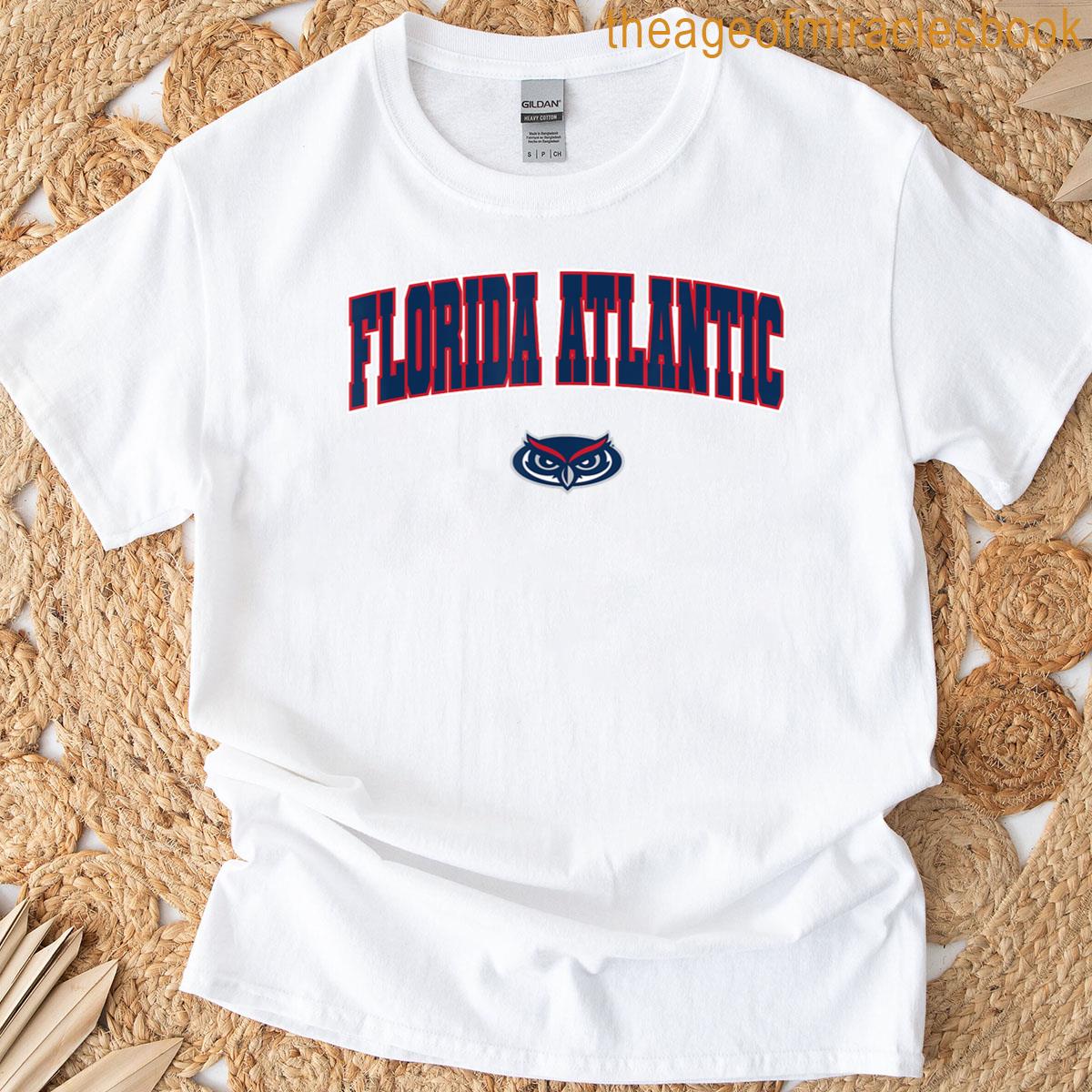 Florida Atlantic University Fau Owls Arch Logo T-shirt