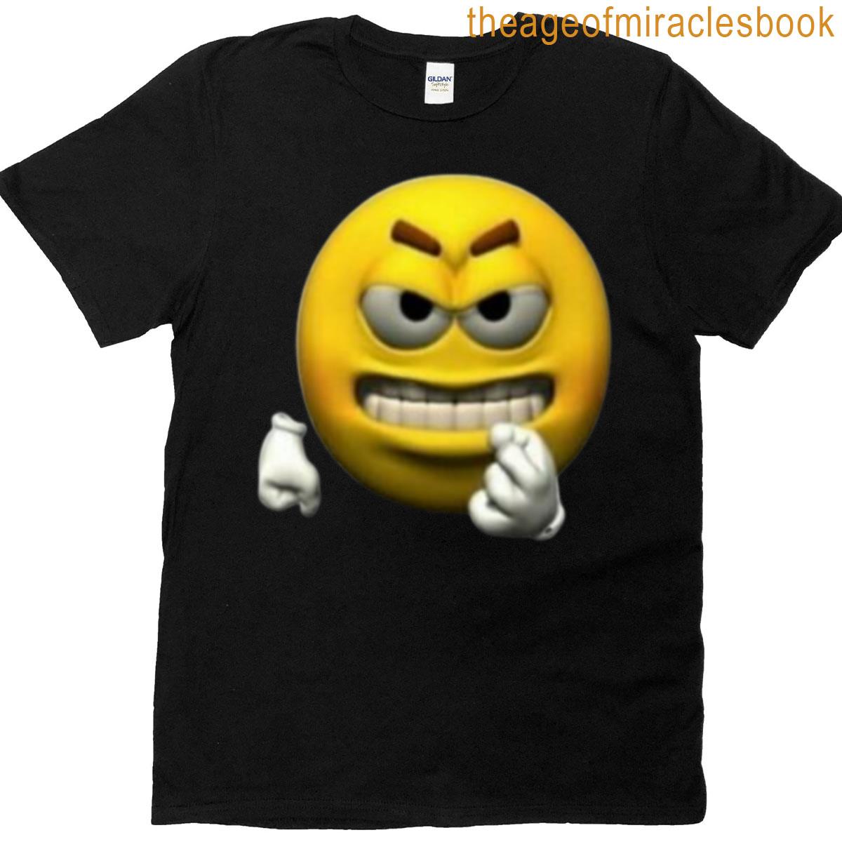 Goofy Angry Emoji T-shirt