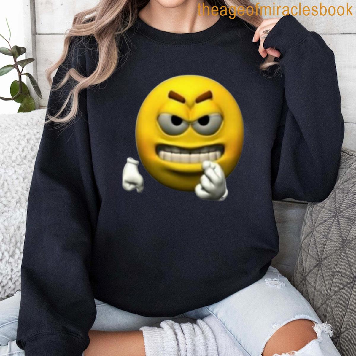 Goofy Angry Emoji T-shirt