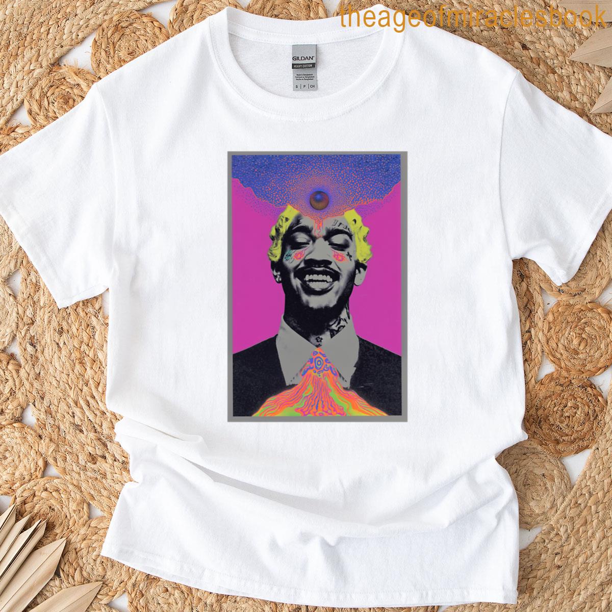 Lil Tracy Surreal Rapper Neon Visionary Psychedelic Art T-shirt