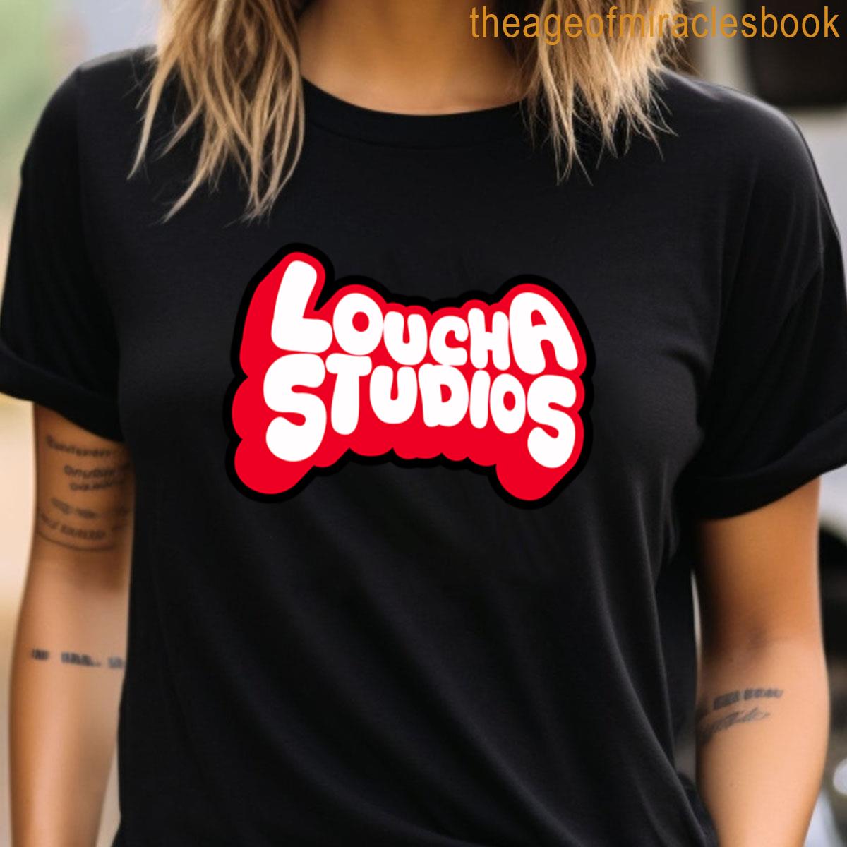 Loucha Studios Logo Red Black T-shirt