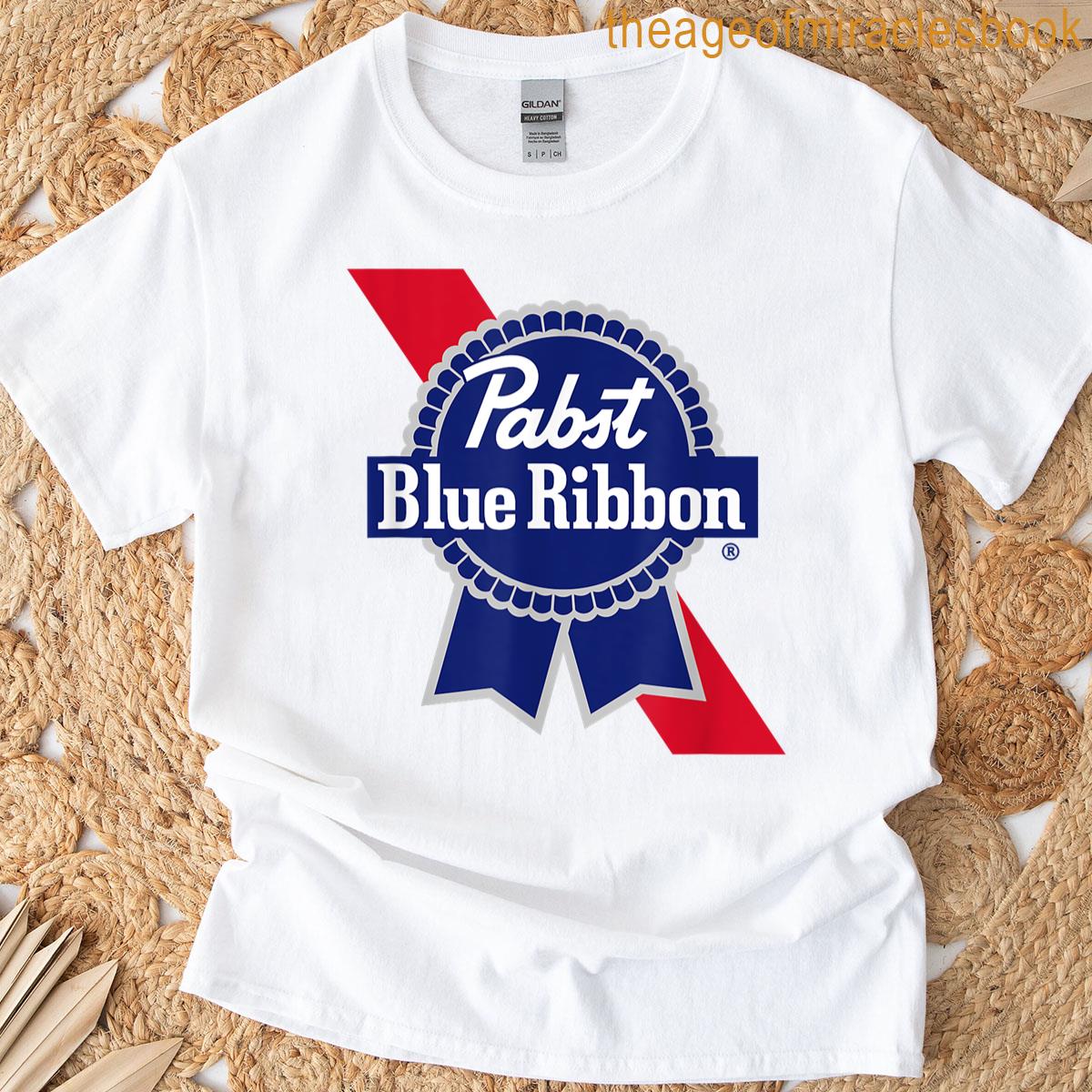 Pabst Crest And Ribbon Licensed Logo T-shirt