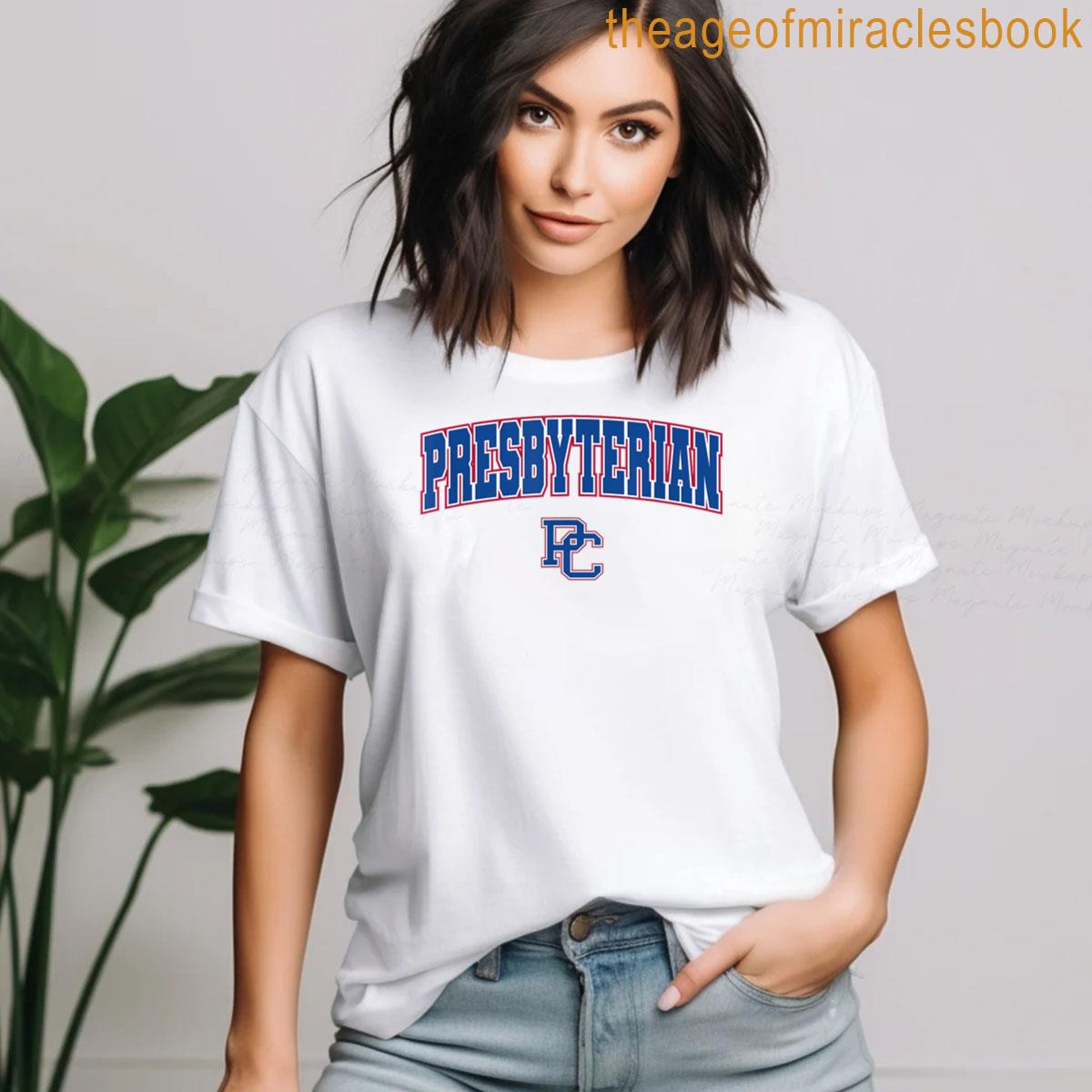Presbyterian College Blue Hose Arch Logo T-shirt