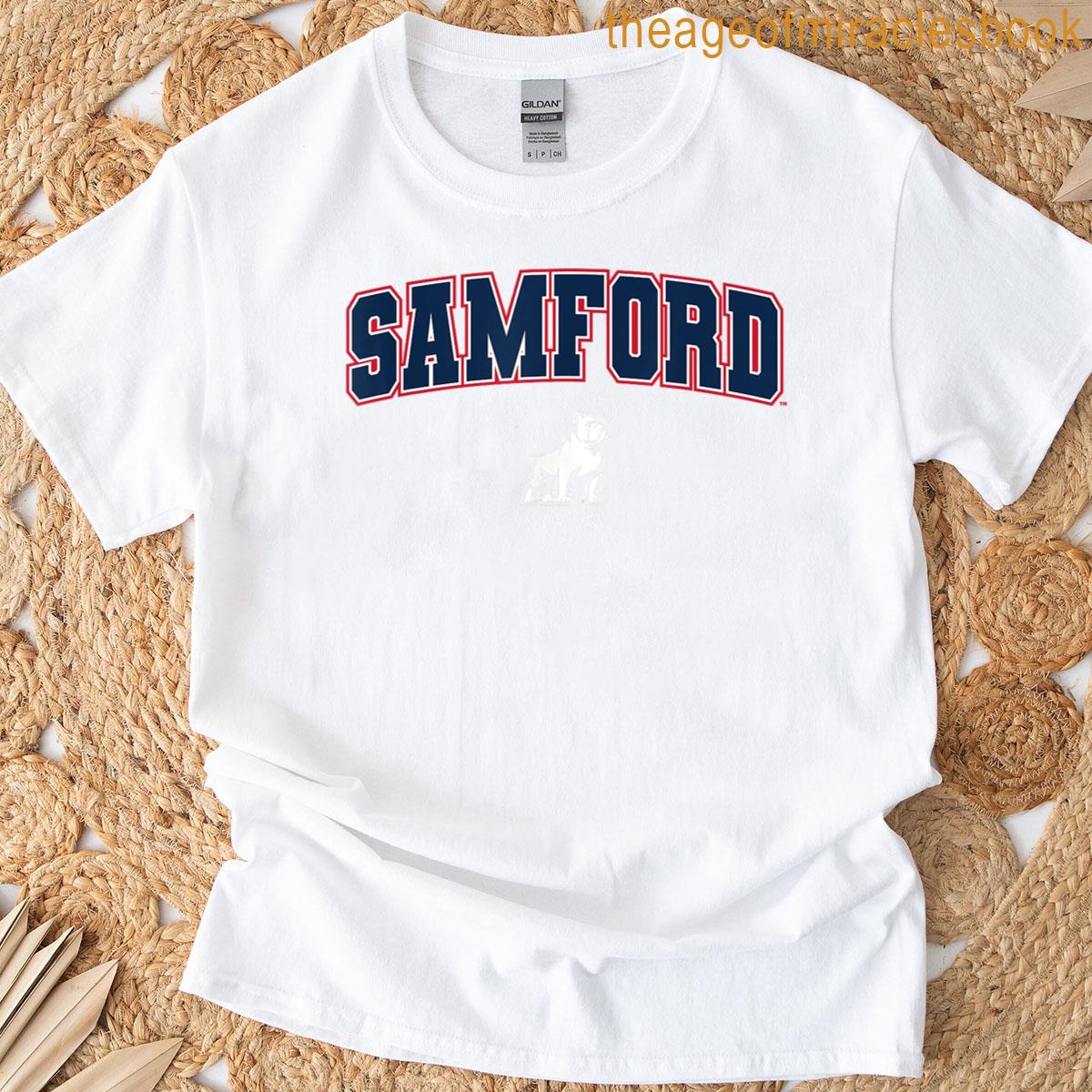 Samford University Bulldogs Arch Logo T-shirt