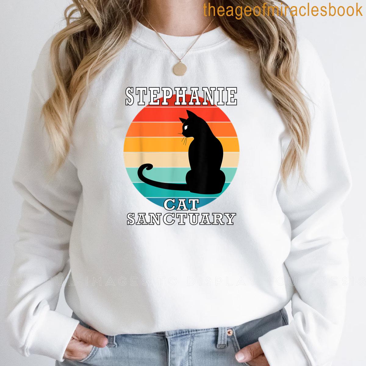 Stephanie Cat Sanctuary Group Family Reunion Name T-shirt
