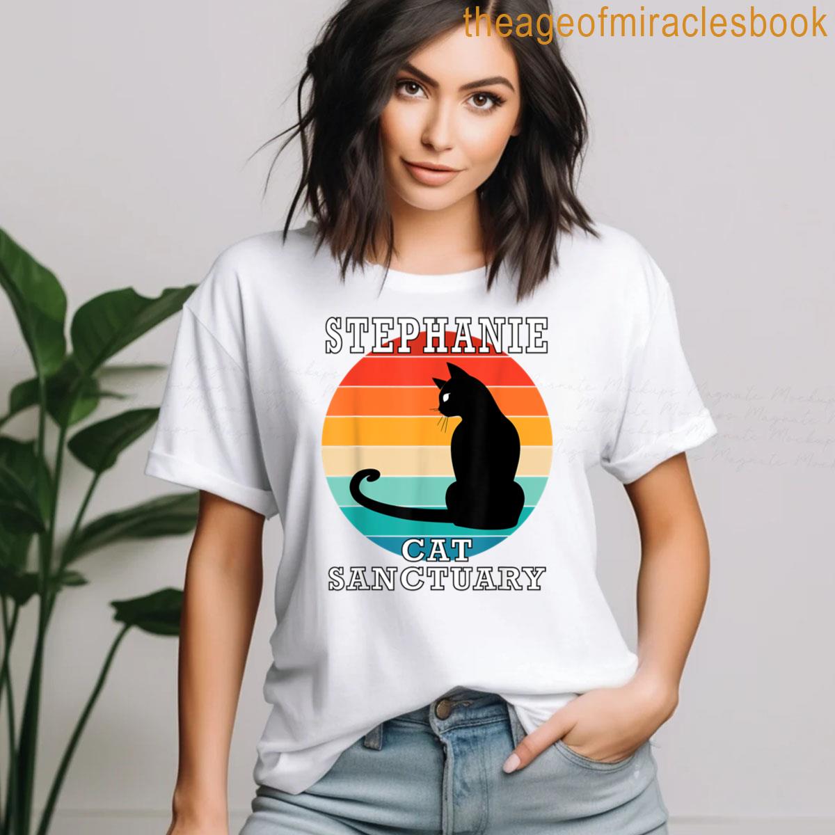 Stephanie Cat Sanctuary Group Family Reunion Name T-shirt
