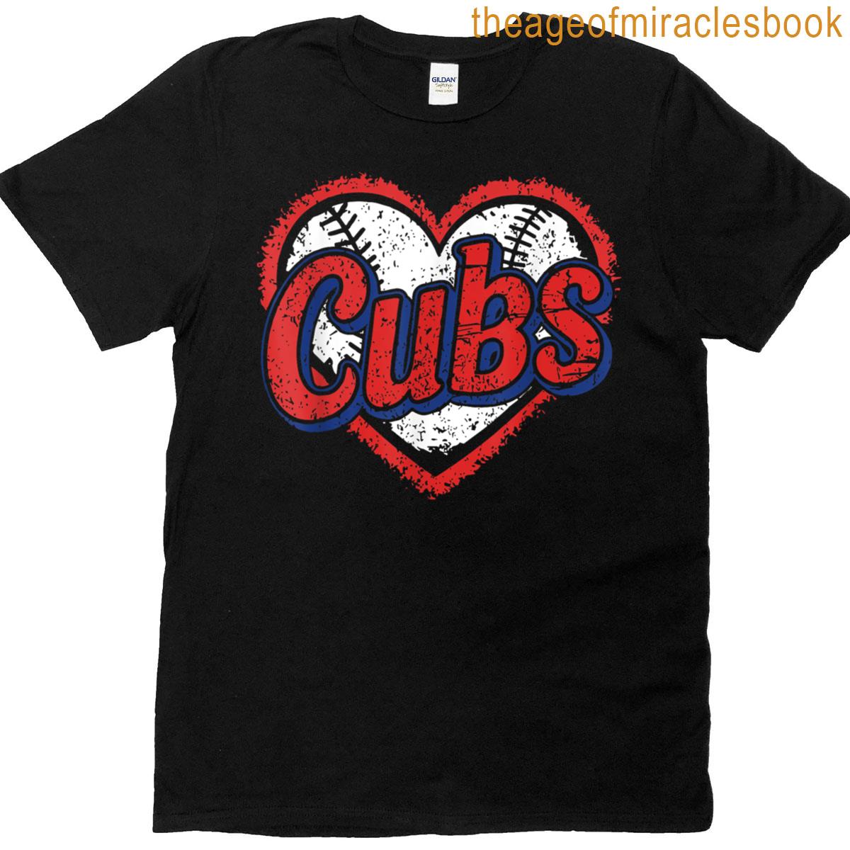 Vintage Cubs Heart Apparel For Men Women And Kids T-shirt