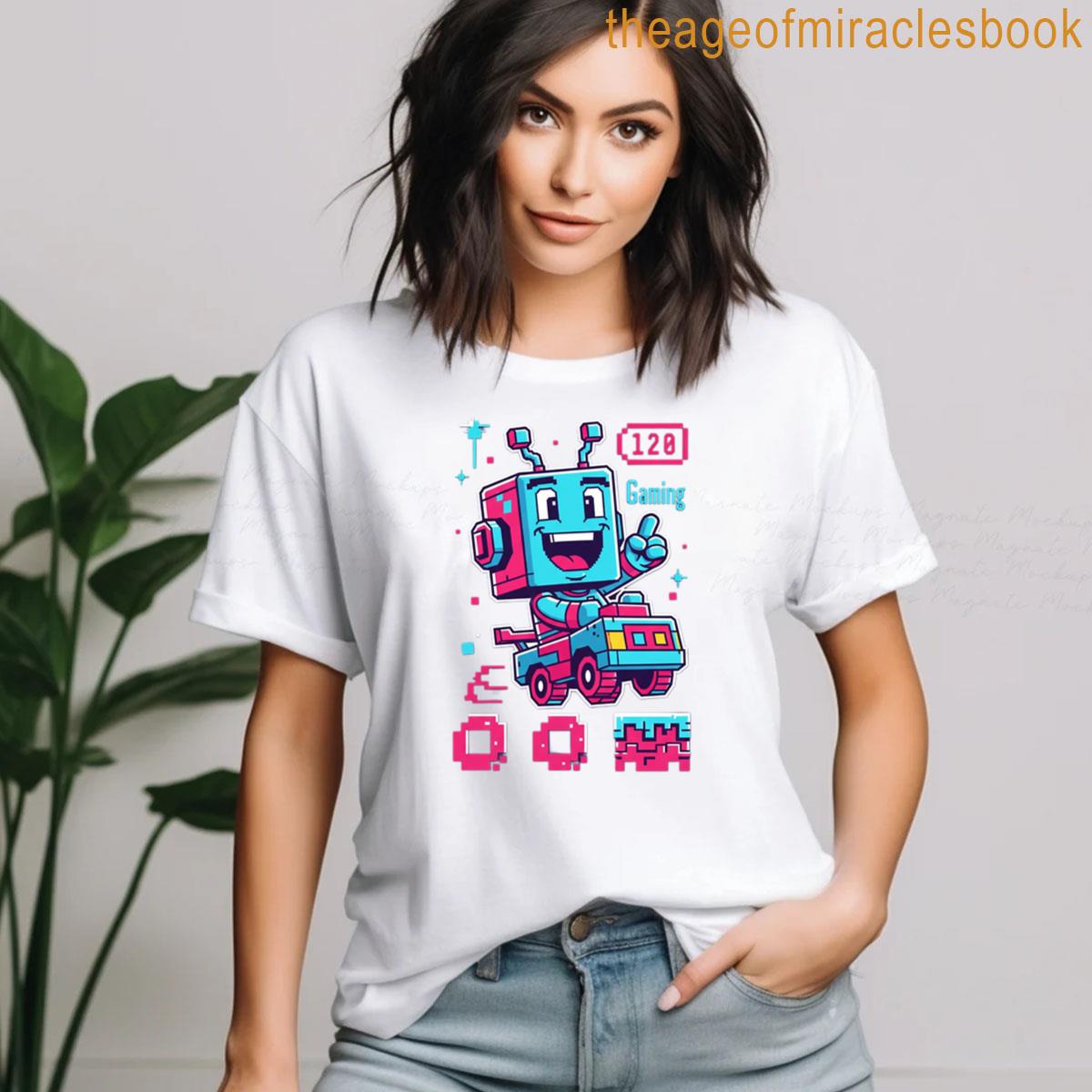 Pixel Bot Gamer T-shirt