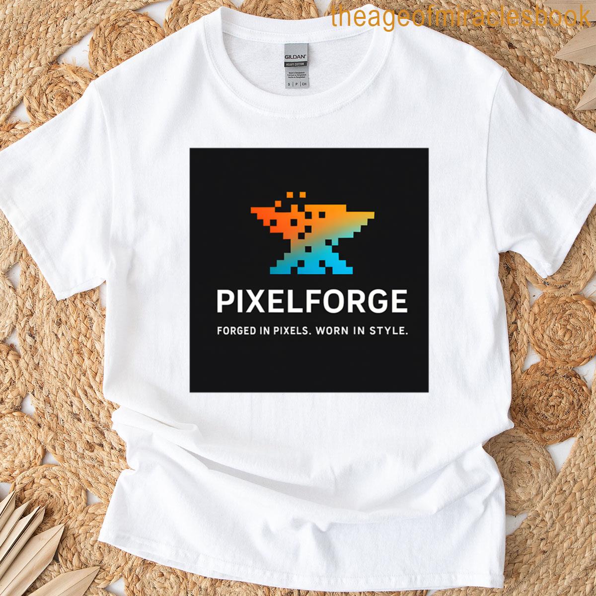 Pixelforge Forged Into Pixels Worn In Style T-shirt