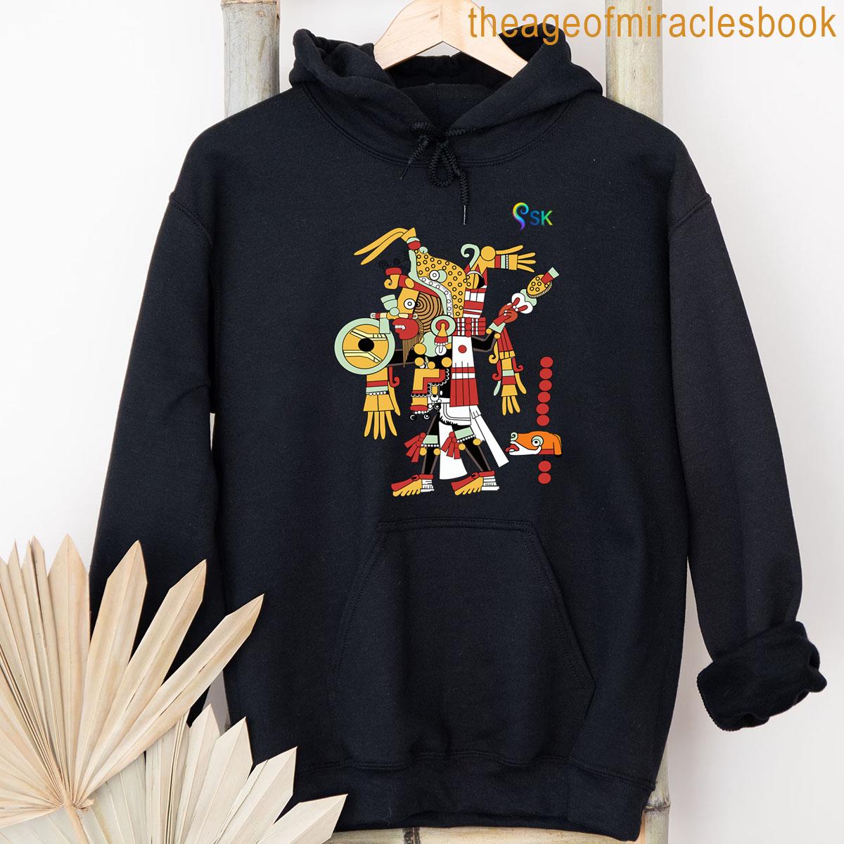 Aztec Deity Illustration T-shirt