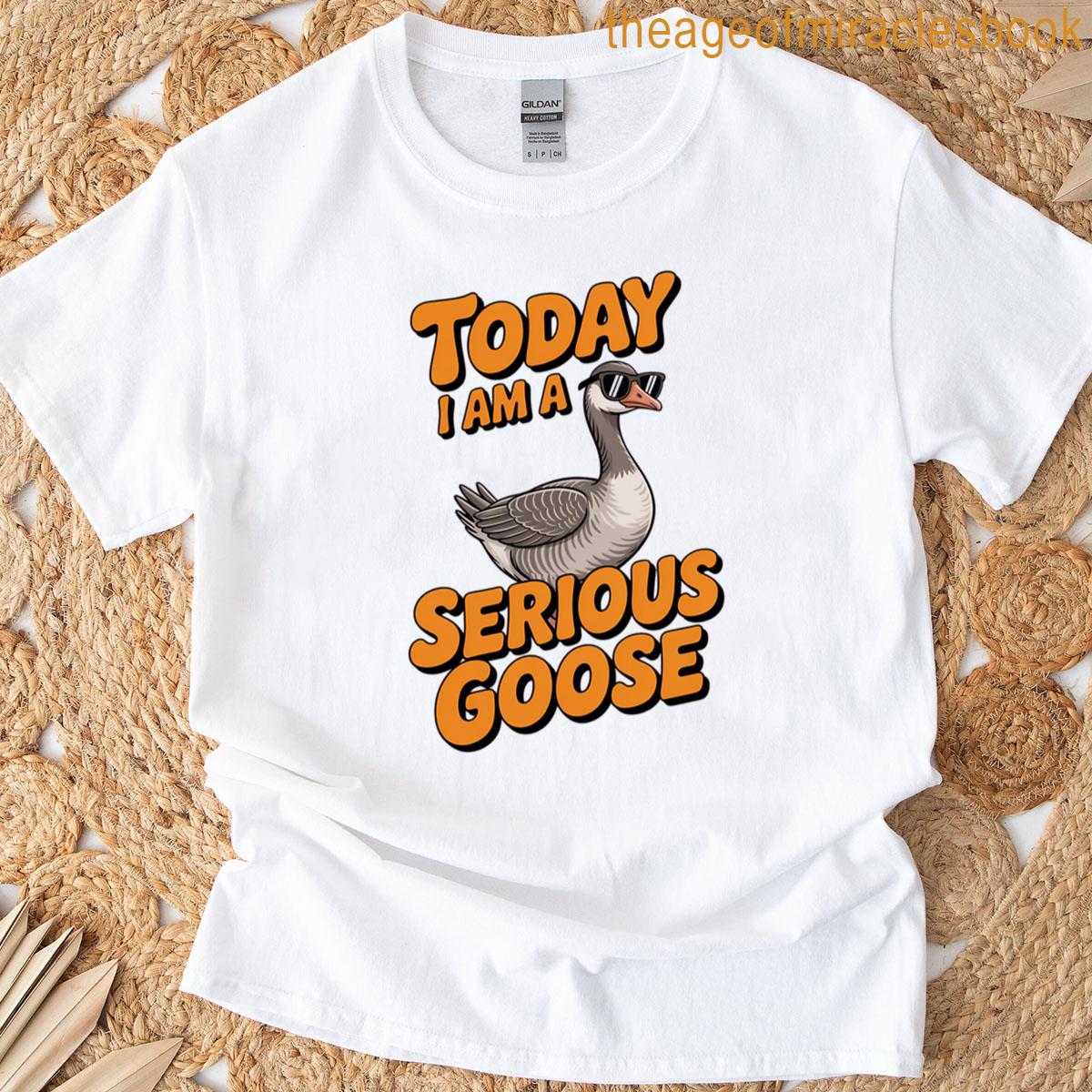 Cool Goose Meme Serious Goose In Shades T-shirt