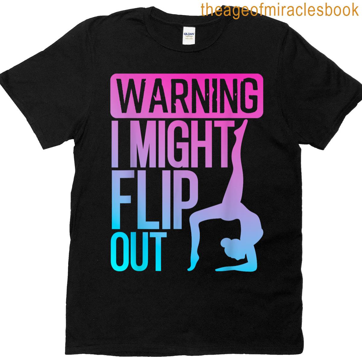 Cute Gymnastics Art For Girls Kids Women Tumbling Gymnast T-shirt