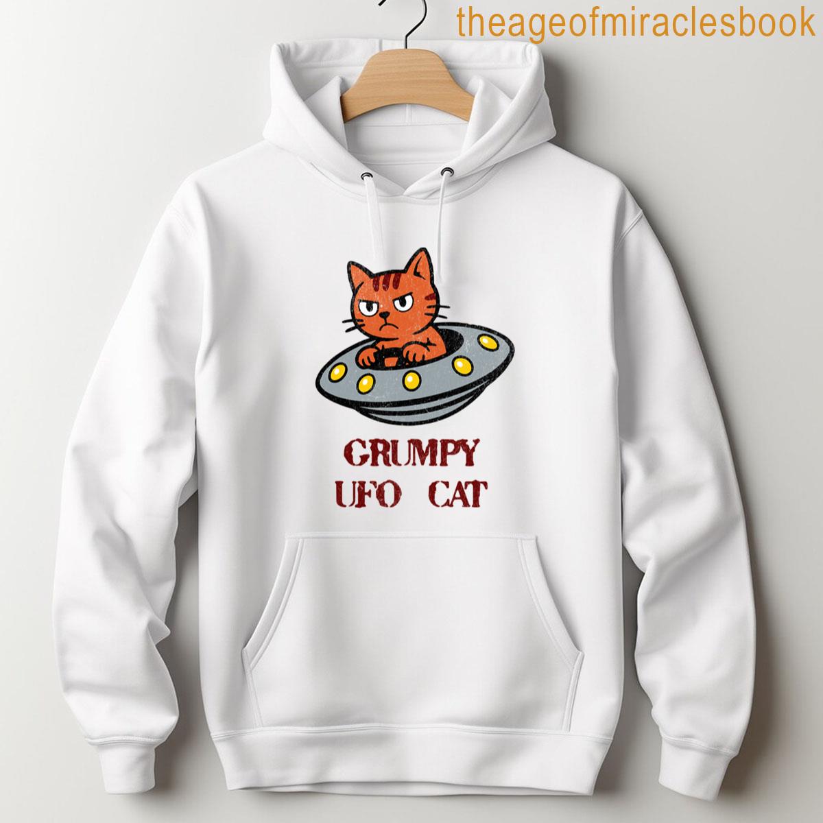 Grumpy Ufo Cat T-shirt