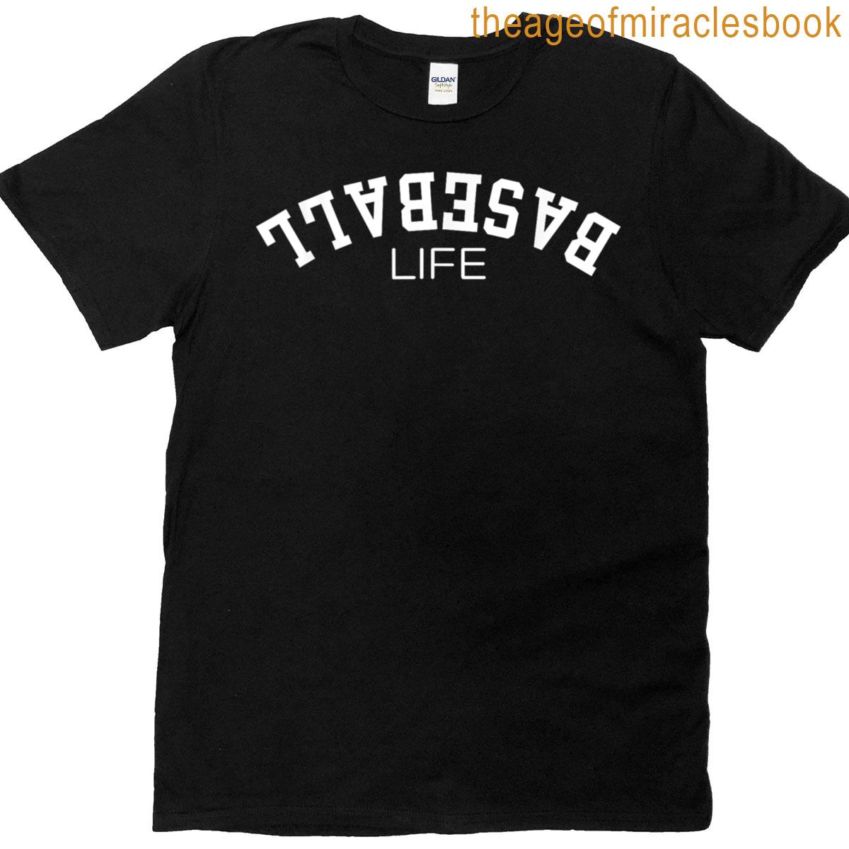 Vintage Upside Down Baseball Life Game Day Men Women T-shirt