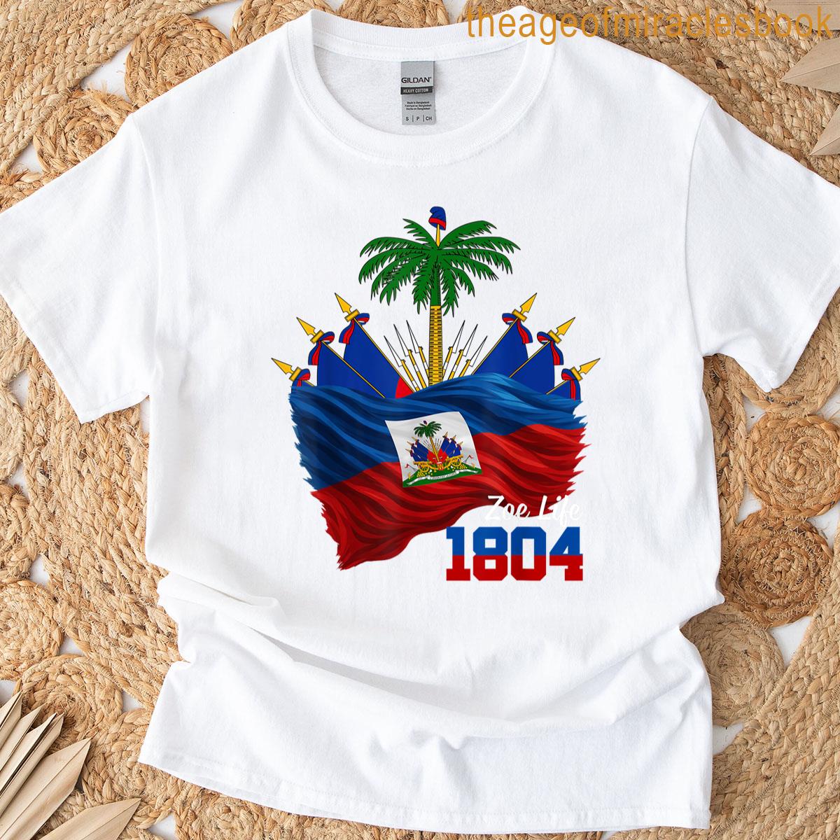 Zoe Life 1804 Haiti Haitian Flag Day Mens Womens Boys Girls T-shirt