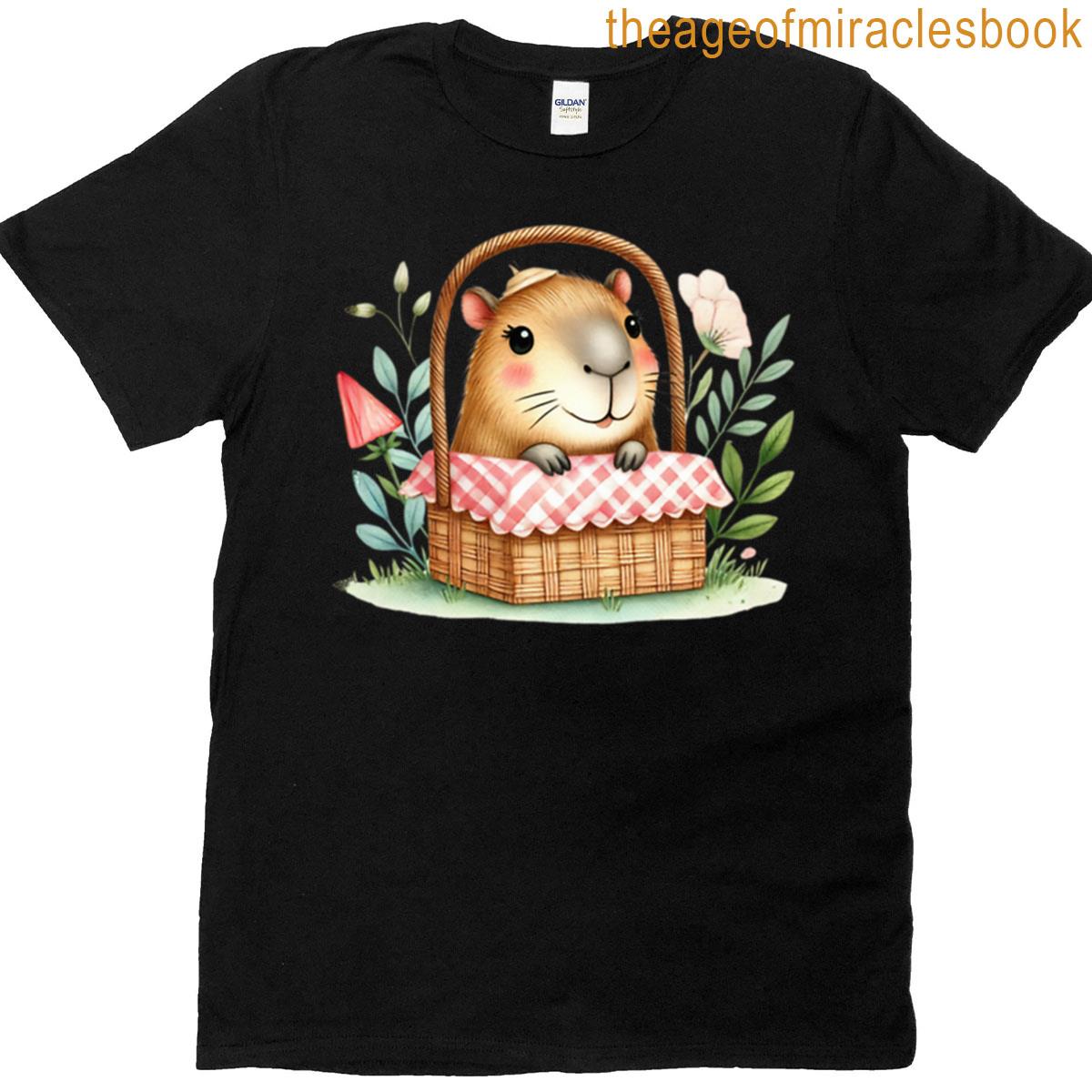 Capybara Picnic Basket T-shirt