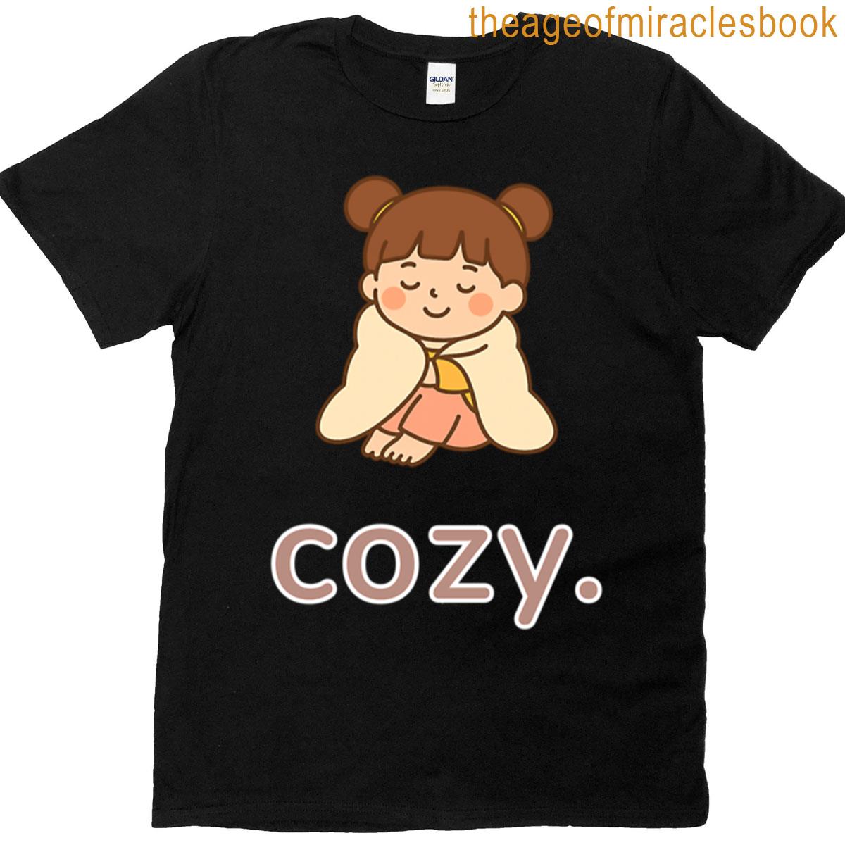 Pumpui Cozy Vibe Cute Chibi Girl Sticker For Comfort Lovers T-shirt