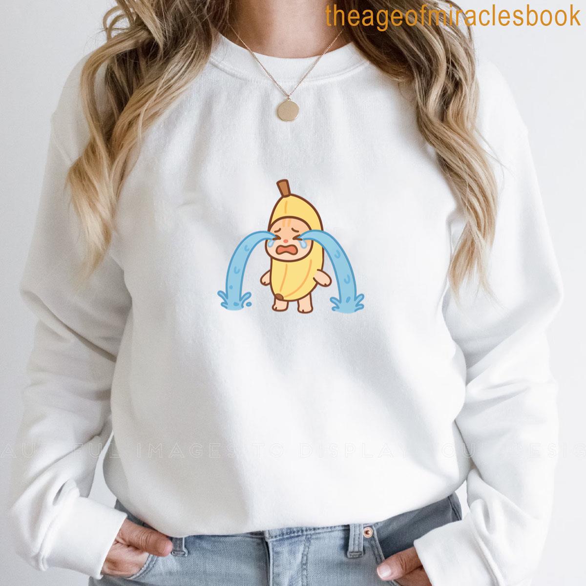 Banana Cat Crying - Meme T-shirt
