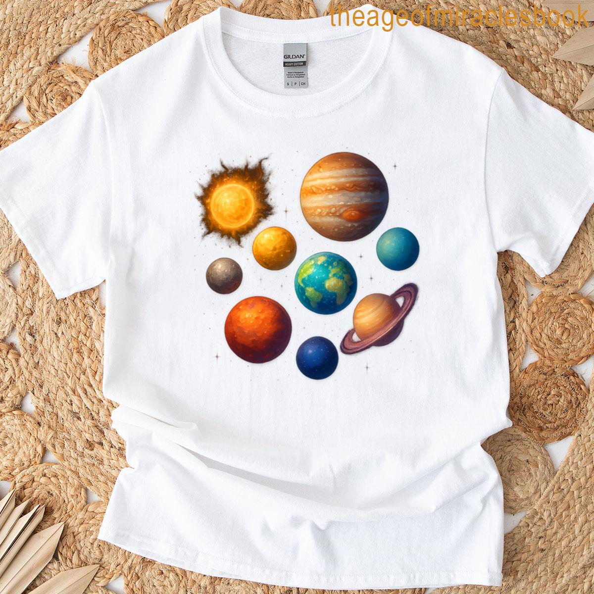 Glowing Solar System Planets T-shirt