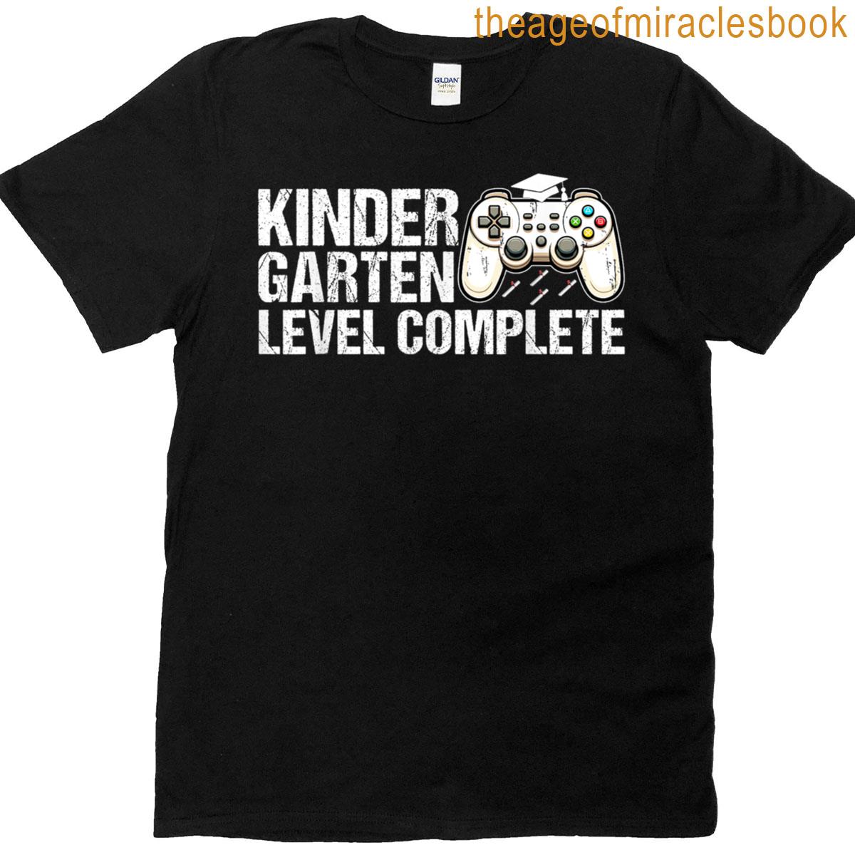 Kindergarten Level Complete Graduation 2025 Gamer Boys T-shirt