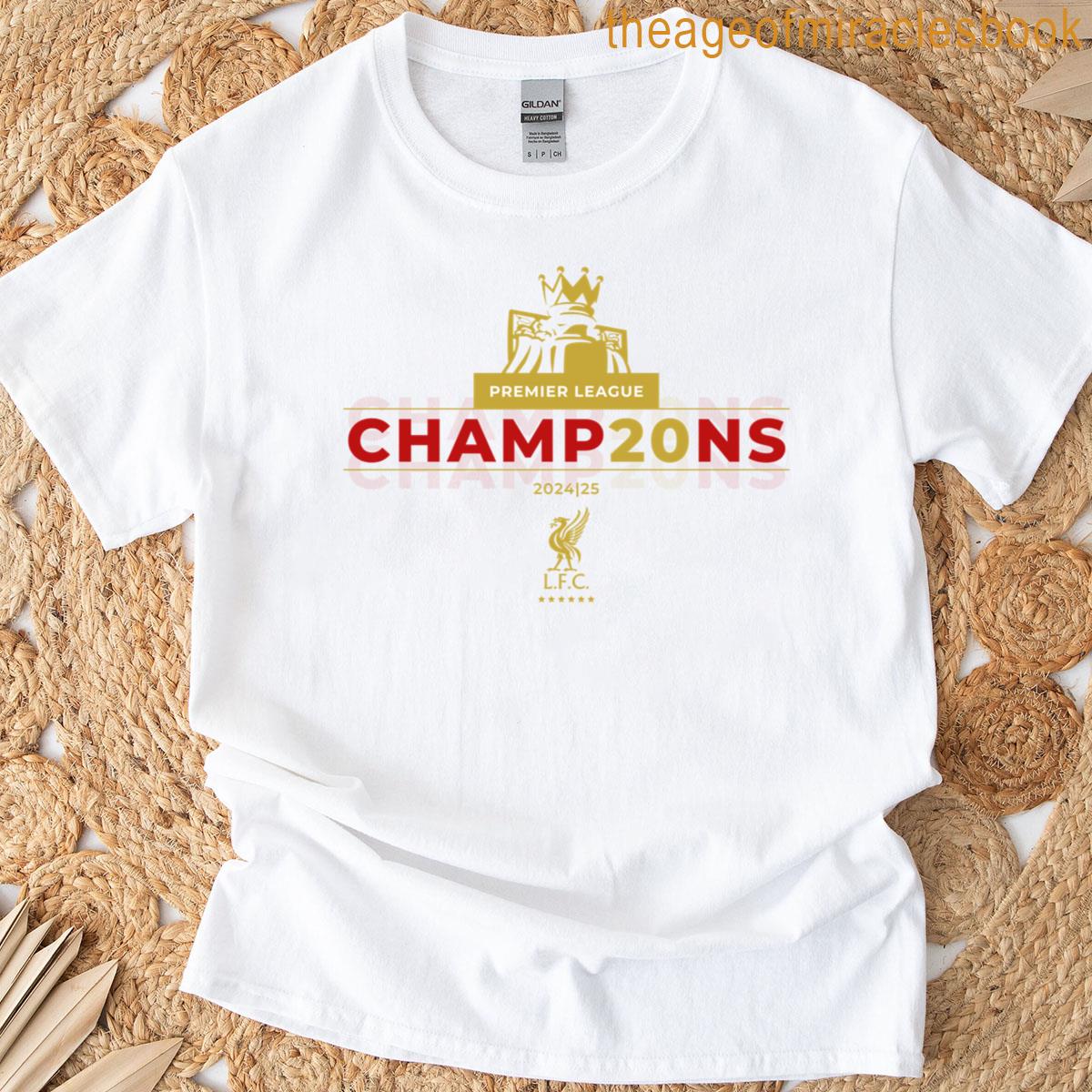 Liverpool 2025 Premier League Champions T-shirt