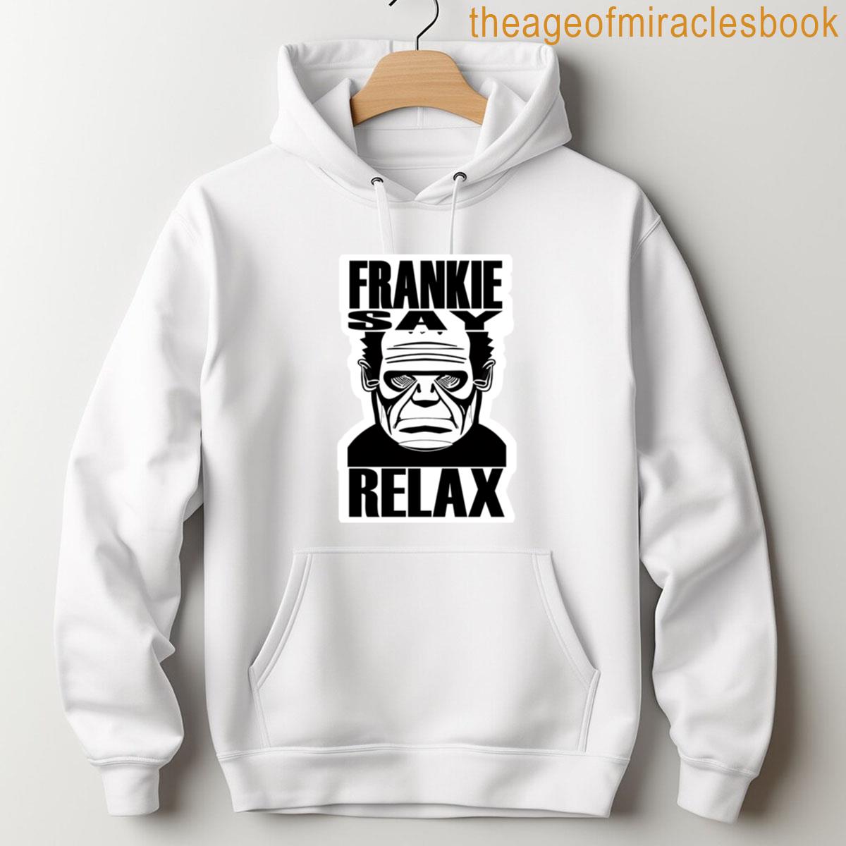Frankie Say Relax Black And White Illustration T-shirt