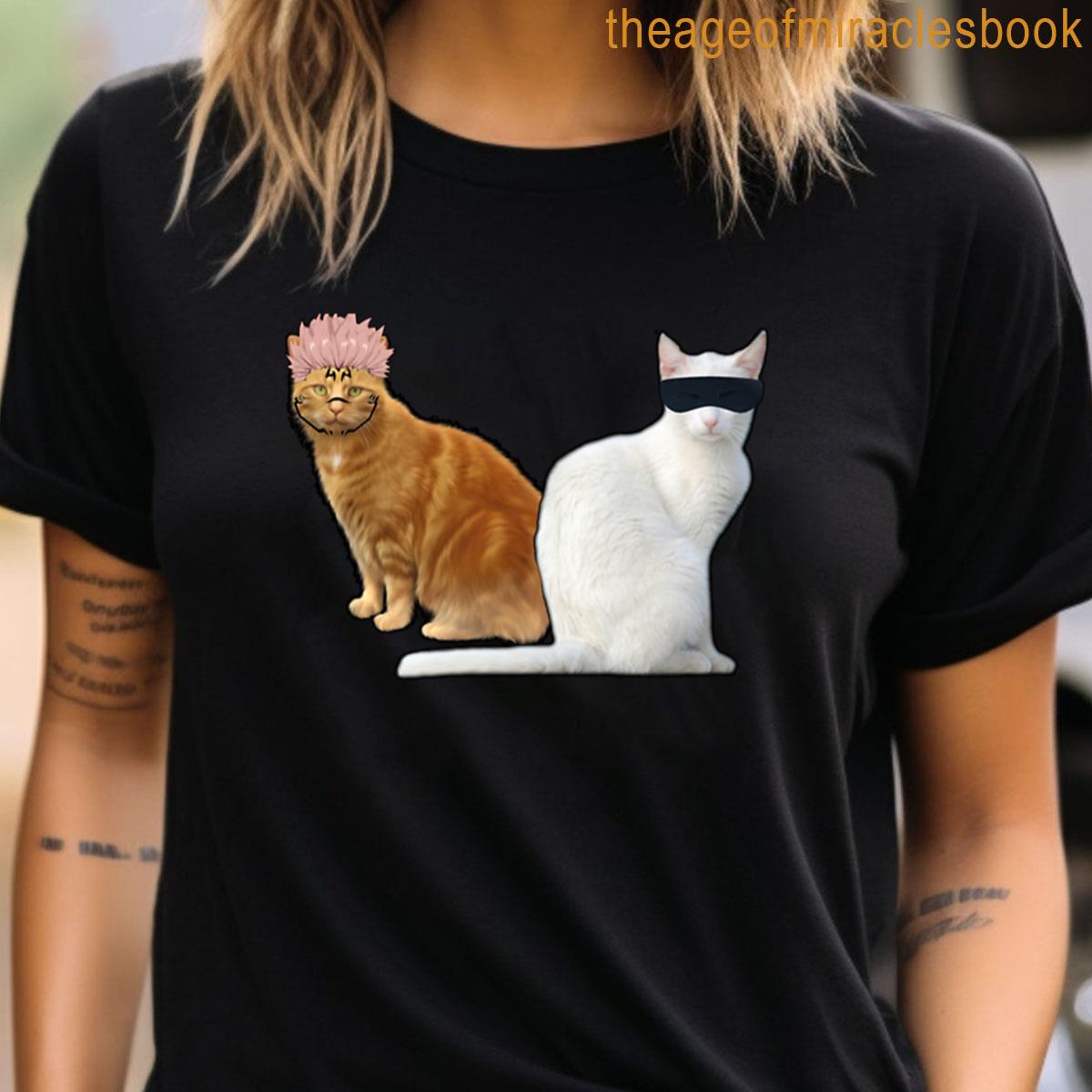 Gojo Sukuna Inspired Cat Print Jujutsu Kaisen Inspired Cursed Cats Of ...