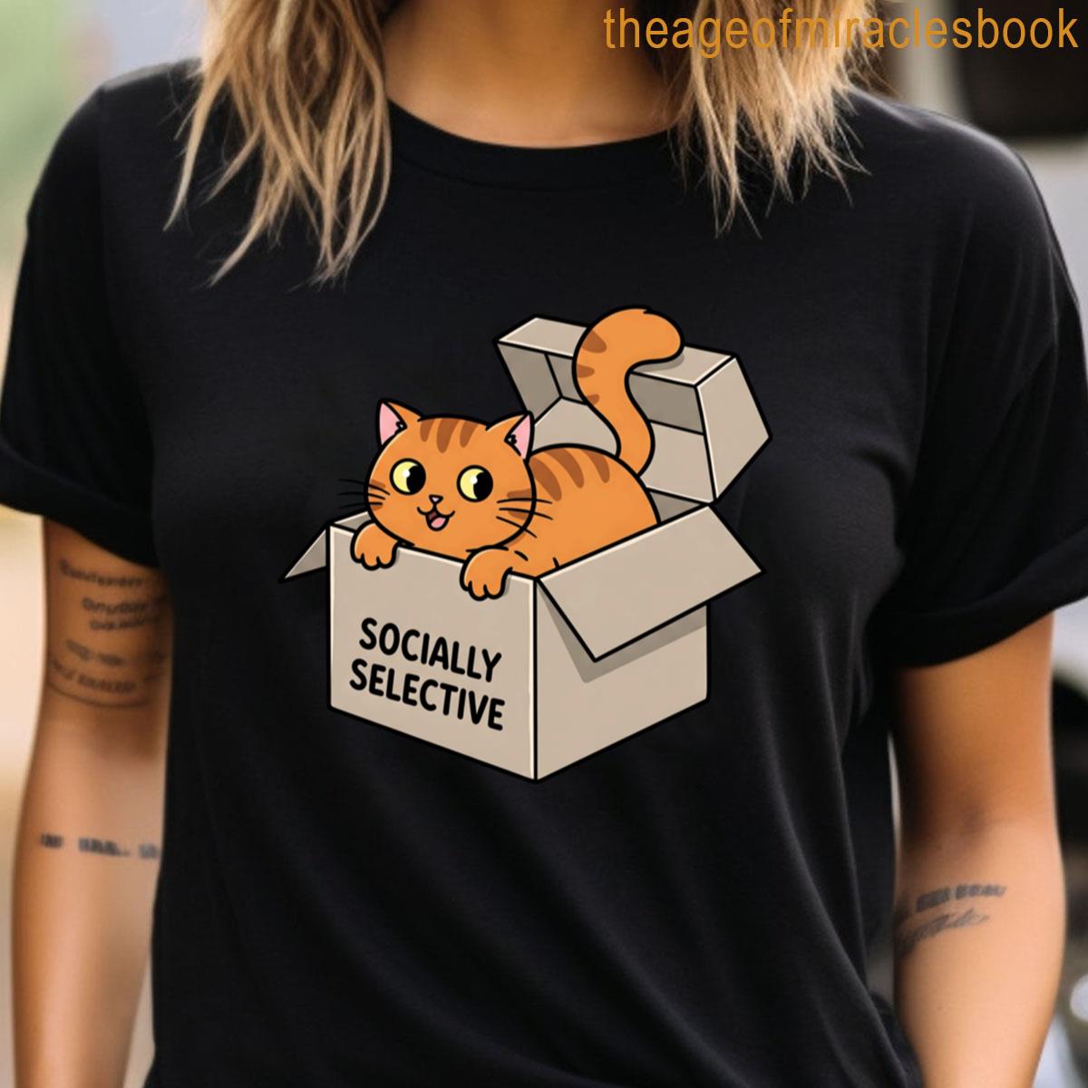 Socially Selective Cat T-shirt