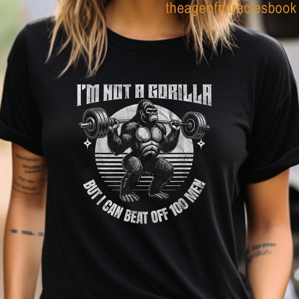 100 Men Vs 1 Gorilla Meme - Funny Gorilla Meme T-shirt