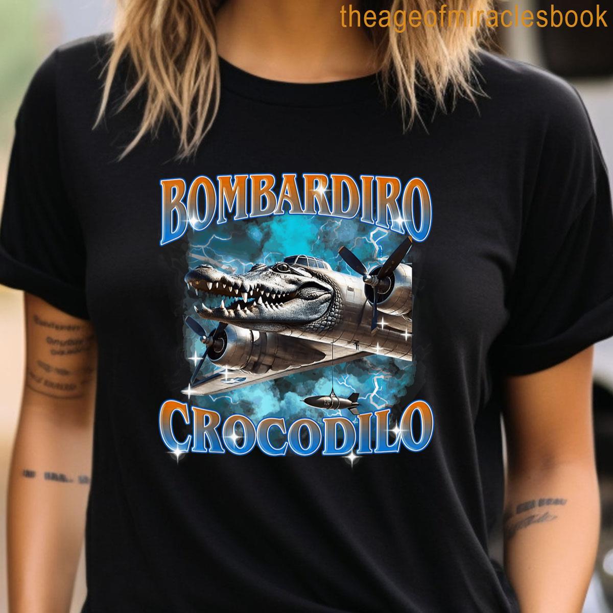 Bombardiro Crocodilo Meme Italian Brainrot T-shirt