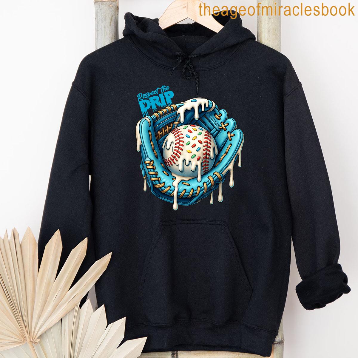 Ice Cream Drip Baseball Stuff Baseball Drip Respect The Drip T-shirt