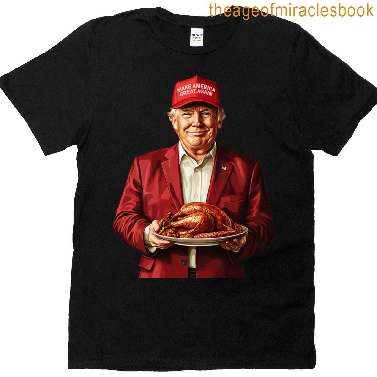 President Donald Trump Serving Roasted Turkey T-shirt