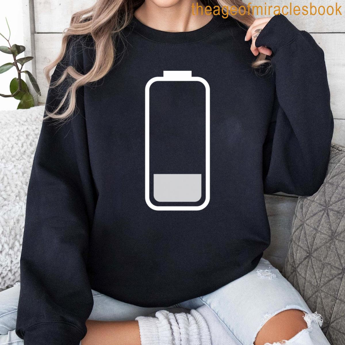 Low Social Battery Introvert Joke Funny Label T-shirt