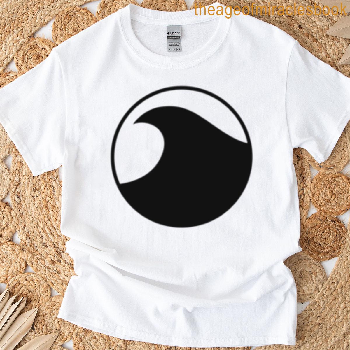 Minimal Wave Pattern In A Circle T-shirt