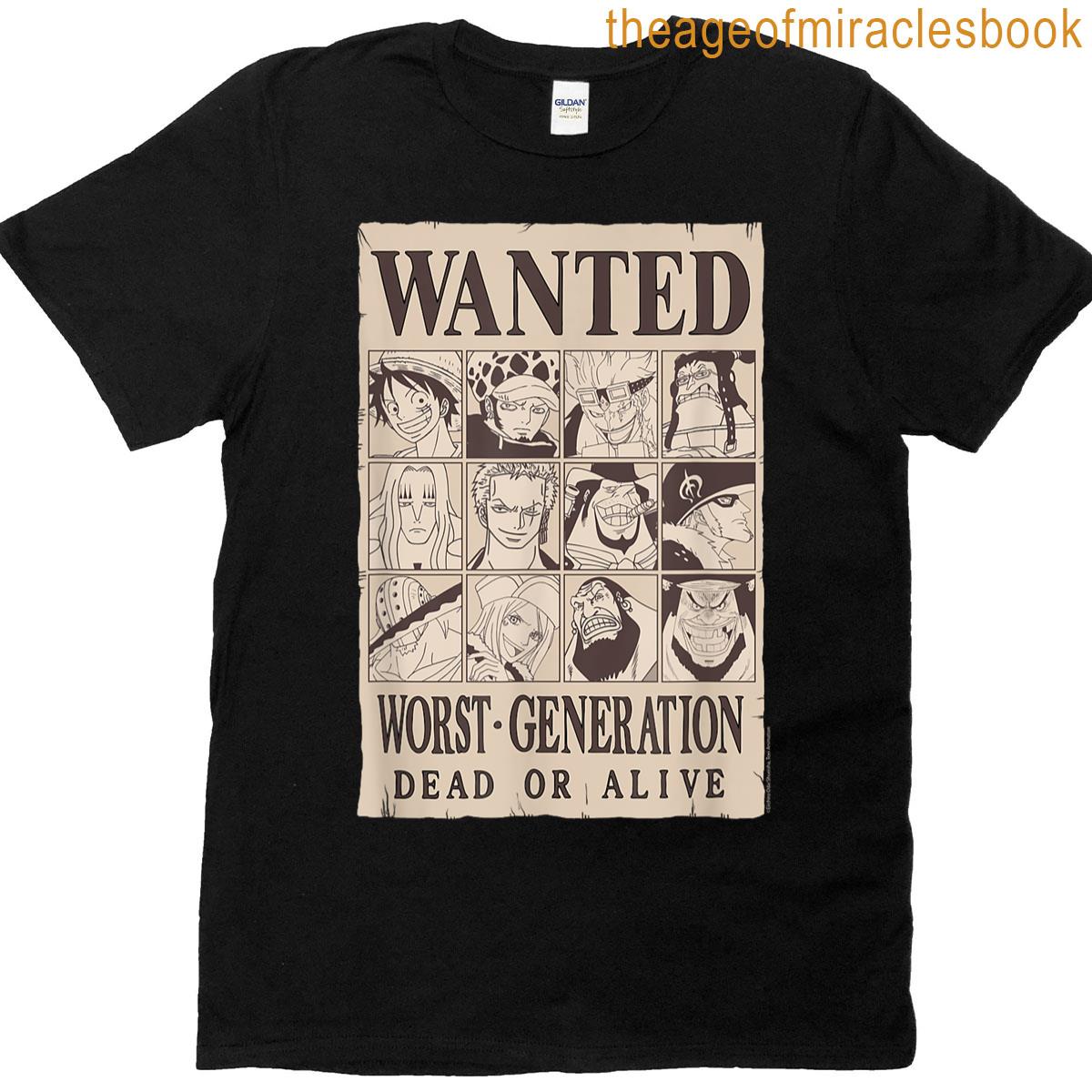 Anime Worst Generation Wanted Poster Collage T-shirt